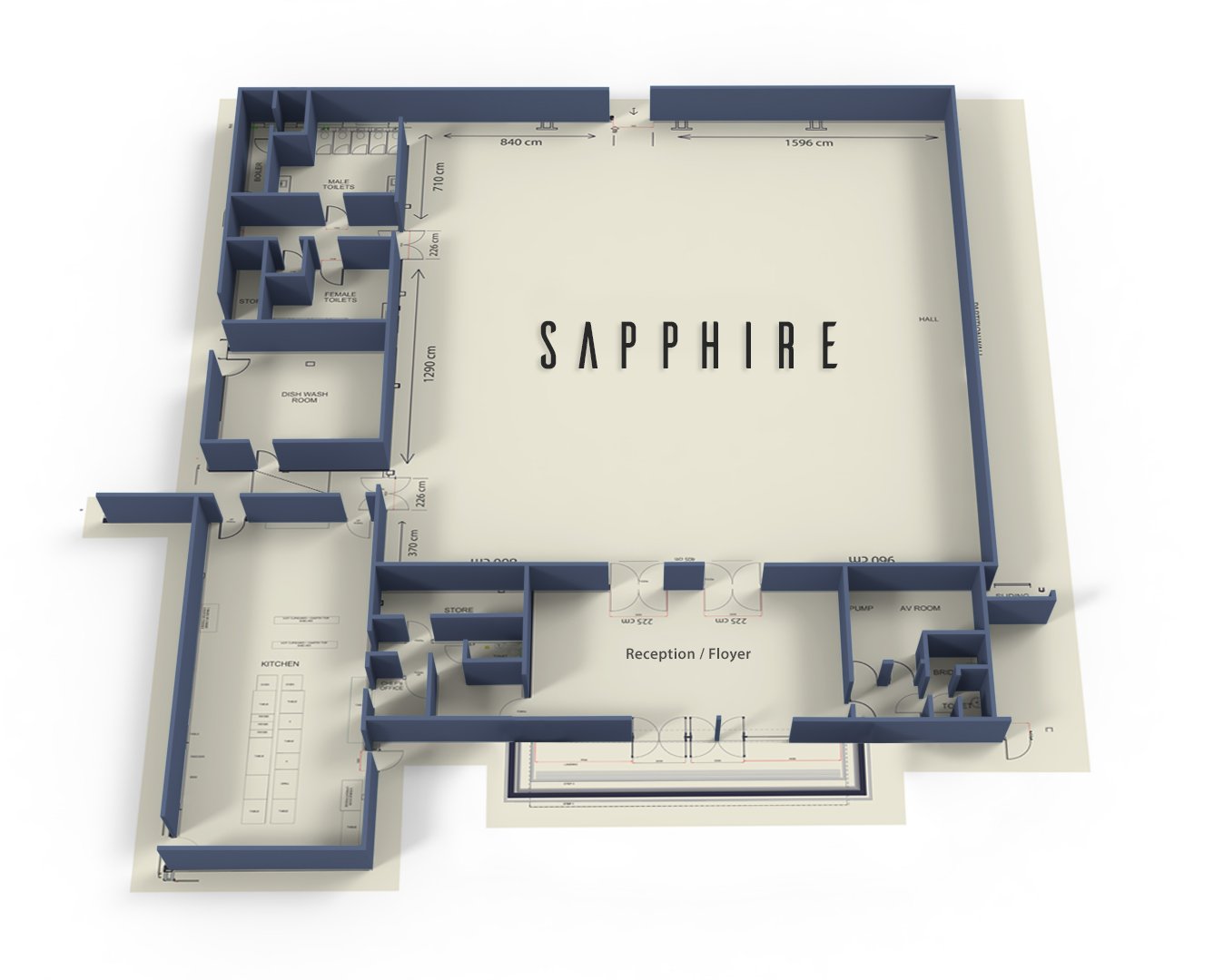 Elegant Sapphire Suite Venue | Grand Sapphire